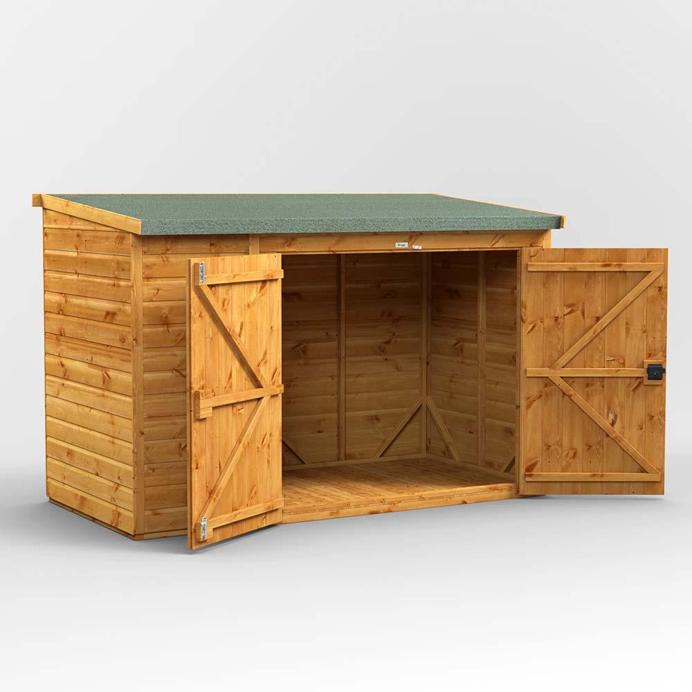 8x4 Power Wooden Bike Store - Pent Roof – Spearhead