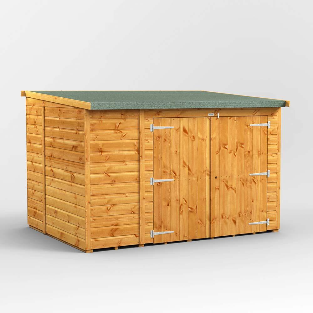 8x6 Power Wooden Bike Store - Pent Roof – Spearhead